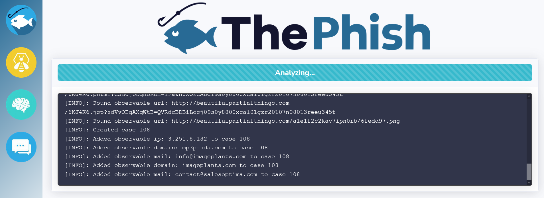 ThePhish: an automated phishing email analysis tool - SecSI