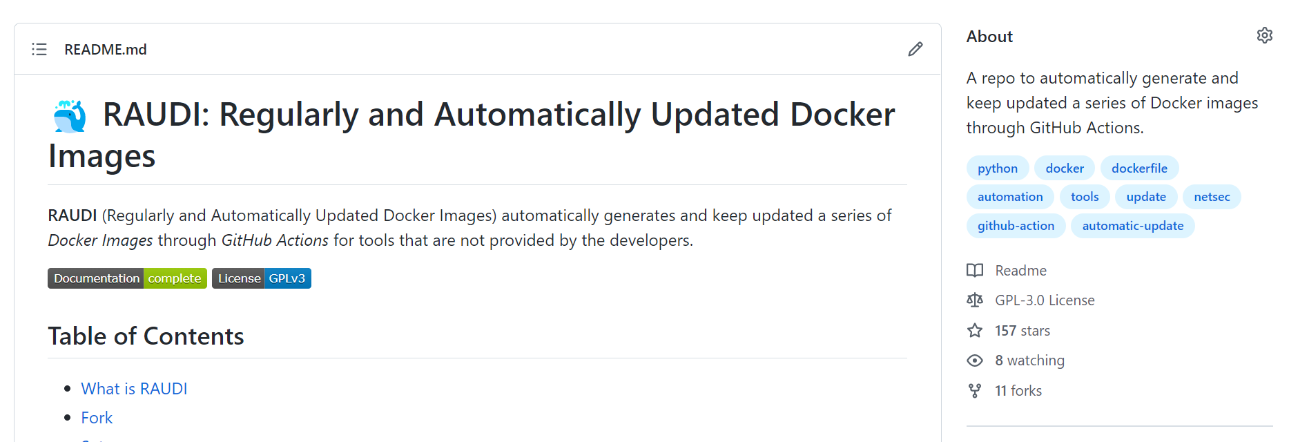 RAUDI: Regularly and Automatically Updated Docker Images - SecSI